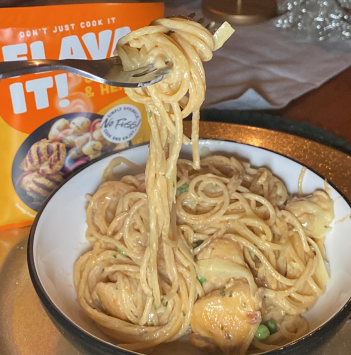 Garlic, mushroom & chicken pasta - Flava It