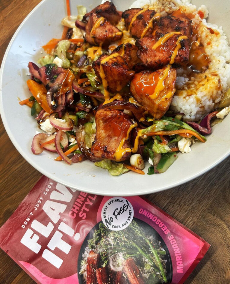 Chinese Glazed Salmon & Rice - Flava It