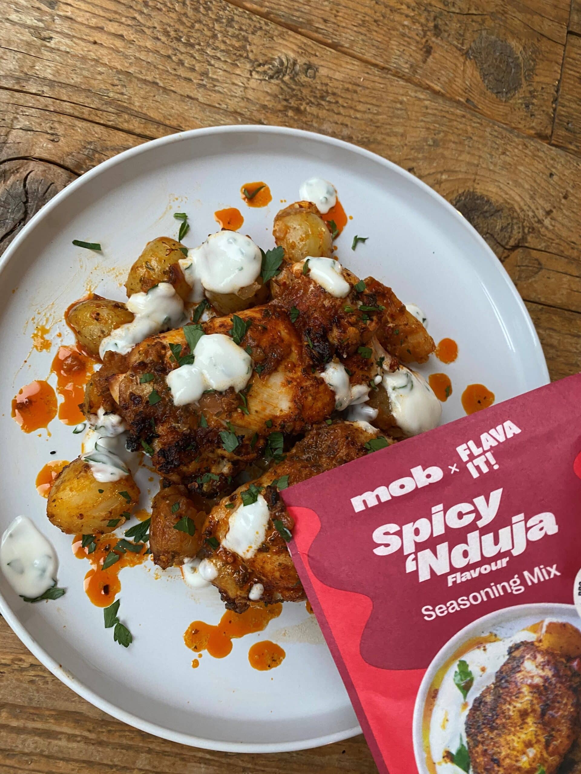Spicy 'Nduja chicken traybake - Flava It